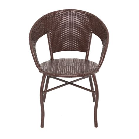 Кресло садовое GG-04-06 BROWN, искусственный ротанг, коричневое в ...
