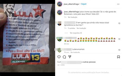Deputado Federal Eleito Pelo Df Compartilha Panfleto Falso De Lula