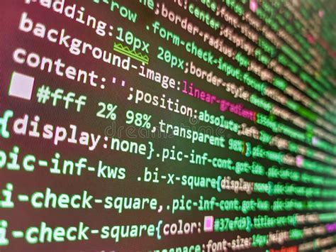 Source Code Close Up Web Development Code Csssass Styles Preprocessor