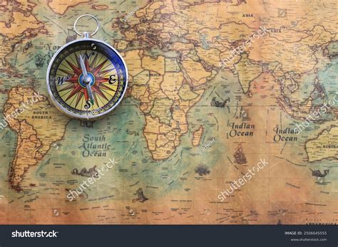 Old World Maps With Compass