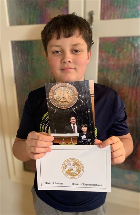 Thank You Shane Lindauer For The Letter And Photo From The Day Spent Serving As A House Page In