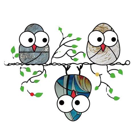 Badu Bg Мини цветен прозорец Птица Висулка Вятърни звънчета Акрилни птици Висящи декорации