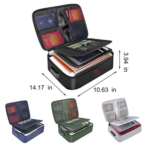 Fireproof Document Bag With Lock Bags