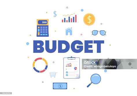 클리보드 계산기 및 캘린더 배경 벡터 일러스트레이션의 체크리스트에서 지출 금액을 관리하거나 계획하는 예산 재무 분석가 예산에