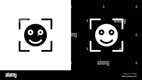 Face Id Icon Linear Logo Mark Set Collection In Black And White Stock Vector Image And Art Alamy