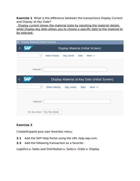 Sap Assignment What Is The Difference Between The Transactions