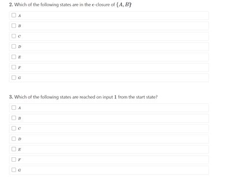 Solved NFA 0 0 с E G 0 1 A B D F Answer the following Chegg com