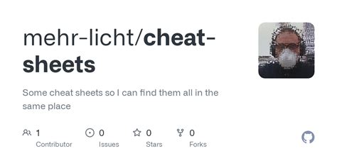 cheat sheets pip cheatsheet pdf at master · mehr licht cheat sheets