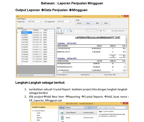Multiuser Membuat Laporan Mingguan Dengan Crystal Report