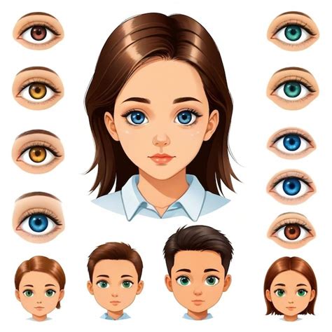 Una Colección De Diferentes Ojos Y Ojos Incluido Uno Que Tiene