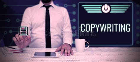 Conceptual Display Copywriting Concept Meaning Writing The Text Of Advertisements Or Publicity
