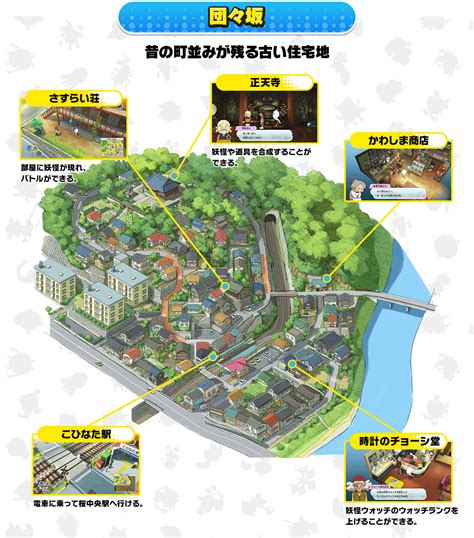 マップ紹介 妖怪ウォッチ1 For Nintendo Switch マップ紹介 妖怪ウォッチ1 For Nintendo Switch
