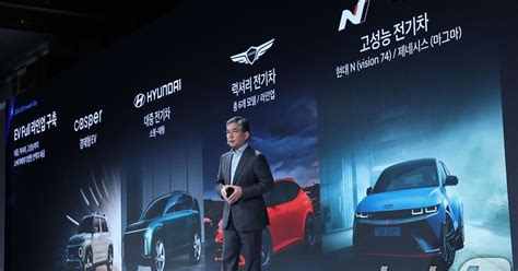 발표하는 장재훈 현대자동차 사장