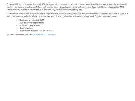 Overview Cockroachdb Deployment On Dell Powerflex With Kubernetes