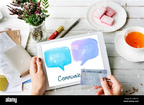 Communication Speech Bubble Symbol Concept Stock Photo Alamy