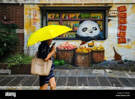 Chengdu June 25 8th Aug 2023 A Visitor Walks On A Gourmet Street In