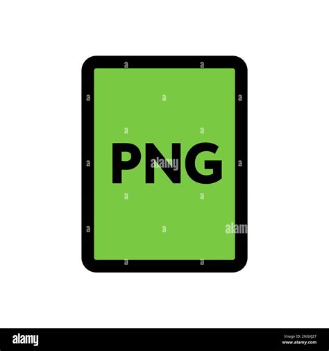 Png File Icon Line Isolated On White Background Black Flat Thin Icon