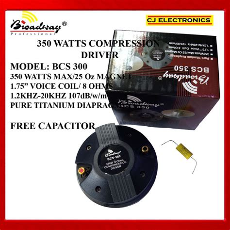 350 WATTS COMPRESSION DRIVER WITH CAPACITOR Lazada PH
