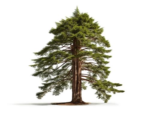 Premium Photo Hyperion Coast Redwood Isolated On White Background