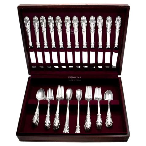 Esplanade Sterling Silver Flatware Set Patented In 1952 By Towle
