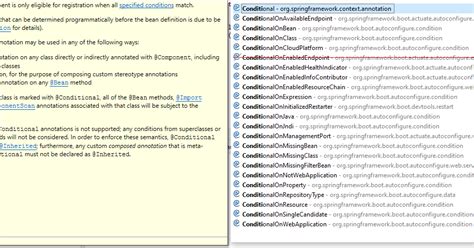 educate java conditional beans in spring boot application