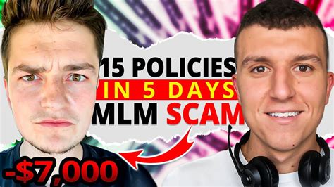 Mlm Scam Exposed Agent Goes From 7k In Debt To Selling 15 Polices In 5
