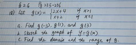 Solved §2 6 Pg 235 236 18 Let G X √2x 4 X 2 If X71 7 X 1