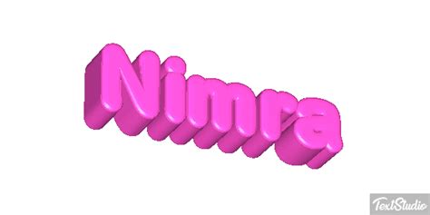 Nimra Name Animated  Logo Designs