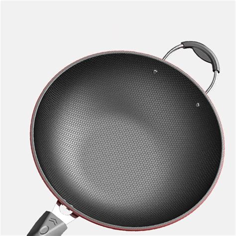 Jiamei Wok Sartén De Cocina De 134in Antiadherente Sin Revestimiento