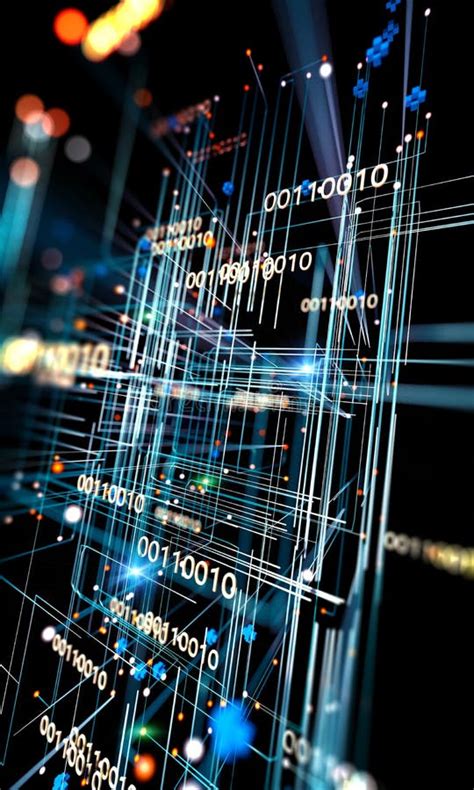 Binary Code Concept Pattern And Big Data Structure Stock Illustration