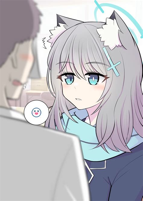 블루아카이브 시로코에게 장난치는 만화 단편만화 종이와플