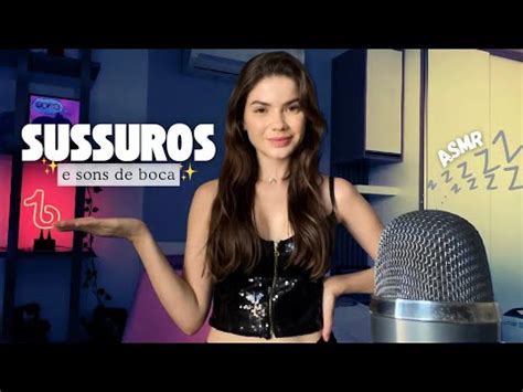 ASMR SUSSURROS CALMOS PARA DESLIGAR A MENTE E SONS DE BOCA YouTube