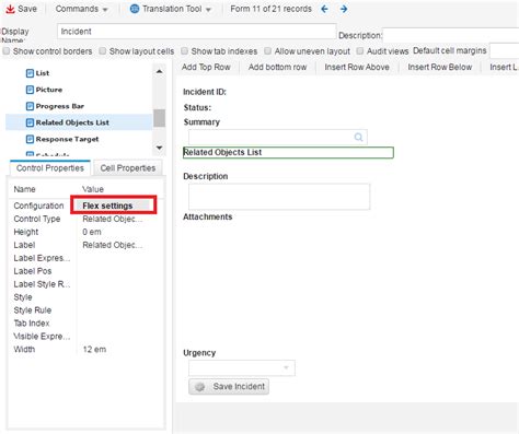 adding related business object lists to a form