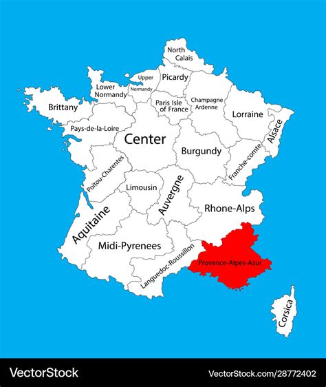 Map Of France With Provence Vitia Jillayne