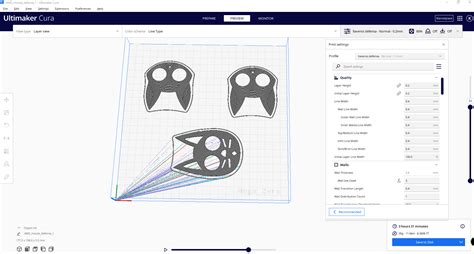 Strange Lines When Printing One At A Time · Issue 12198 · Ultimaker