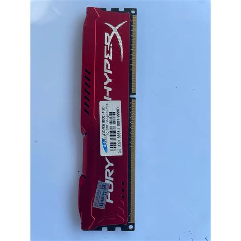 แรมคอมพิวเตอร์มือสองราคาถูก Fury Hyper X Ddr3 Bus1600 4gb สีแดง