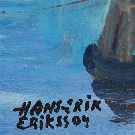 HANS ERIK ERIKSSON Oil On Panel Signed Bukowskis