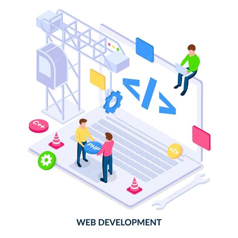 Concepto De Desarrollo De Sitios Web Personas Creando Una Página De