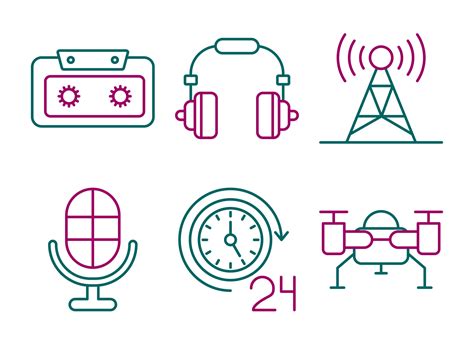 Journalism Vector Icon Set 17482543 Vector Art At Vecteezy