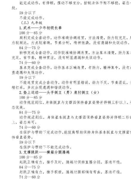 2024年上海中考体育考试项目总分和评分标准是如何规定的