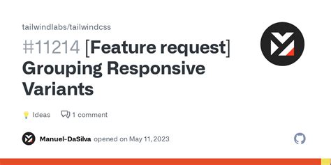 Feature Request Grouping Responsive Variants · Tailwindlabs