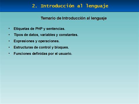 Lenguaje de programación PHP