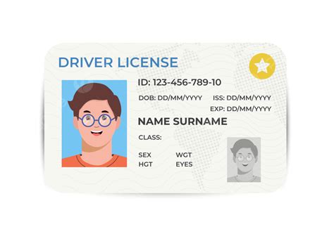 Drivers License Vector Hd Png Images Drivers License Driver Card Id
