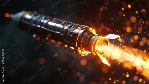 Foto De Rocket Propulsion Illustrate The Technology Behind Rocket