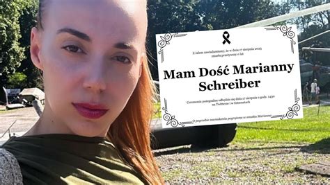 Marianna Schreiber Pokazała Nekrolog Odcina Się Od Polityki Ale Jej