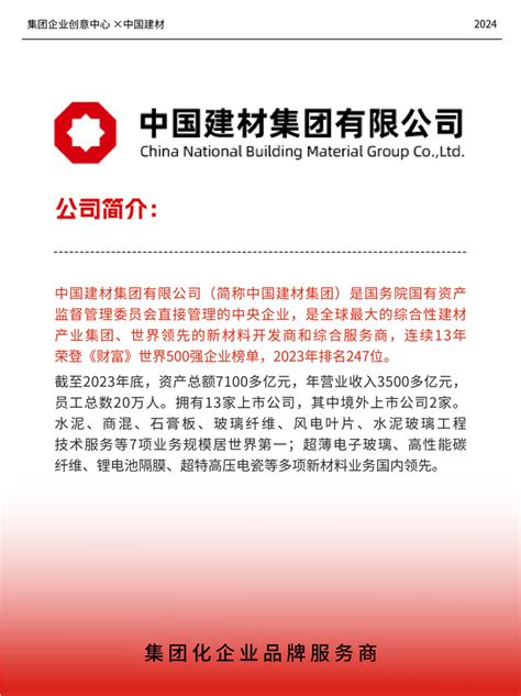 央企集团公司logo设计分享——中国建材集团形象创意中心 商业新知