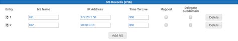 Ns Name Server Records Ecessa Support
