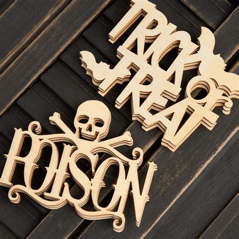 Unfinished Wood Laser Cut Halloween Cutouts All Wood Cutouts Wood