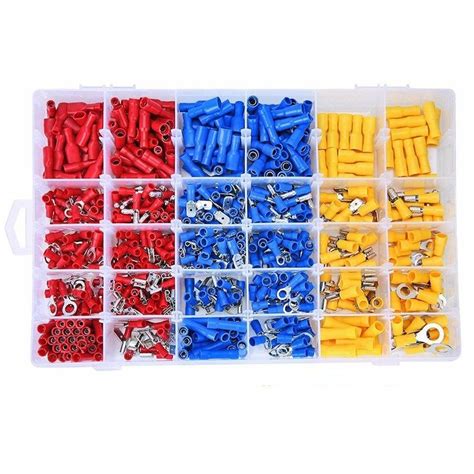 720pcs Assorted Crimp Terminals Electrical Wire Connector Spade Kit Big W