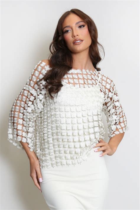 Laser Cut Crochet Top Buy Fashion Wholesale In The Uk